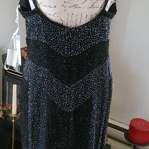 La Femme | Dresses | La Femme Paris All Over Beaded Gown Art Deco Style ...